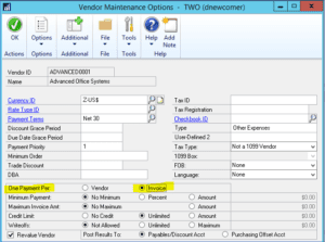 How to Print One Check per Vendor Invoice in GP - Dynamics GP Support in PA - CSSI Technologies LLC